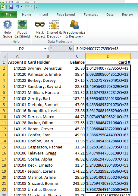 Encryptdecrypt Sensitive Data In Excel Spreadsheets Using Cellshield — Iri The Cosort Company Blog