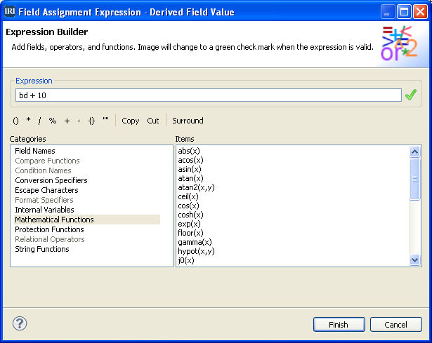expression builder image - IRI