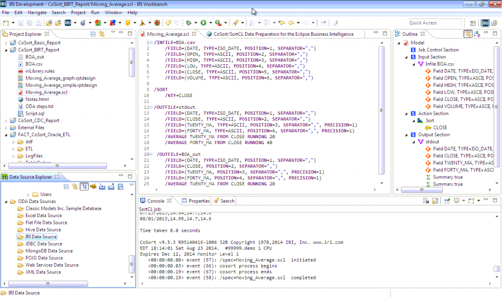 Using IRI Data Sources in BIRT - IRI