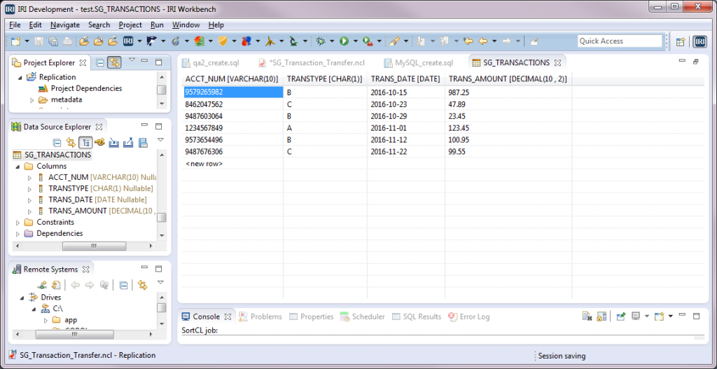 Incremental Data Replication in IRI Workbench - IRI