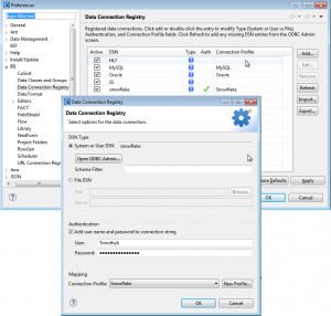 Connecting Snowflake AWS DB and IRI Workbench - IRI