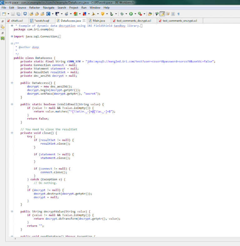Using Static Data Masking & Dynamic Data Unmasking - IRI