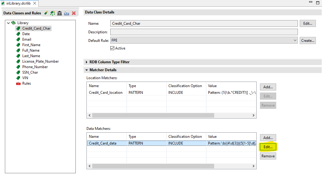 Data Class Validation in IRI Workbench - IRI