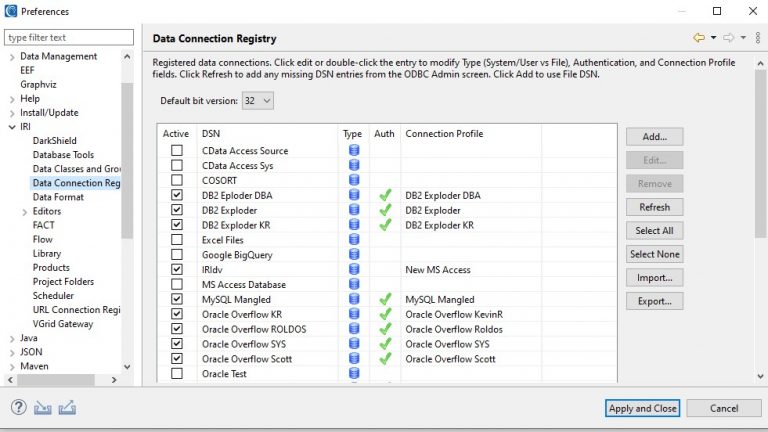 Connecting to Microsoft Access in IRI Workbench - IRI