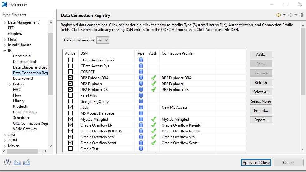 Connecting to Microsoft Access in IRI Workbench - IRI