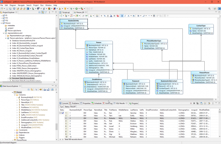 Creating New Tables in IRI Workbench - IRI