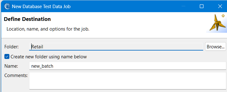 New Db Test Data Job Iri
