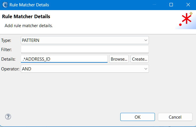 Pattern address id rule matcher and - IRI
