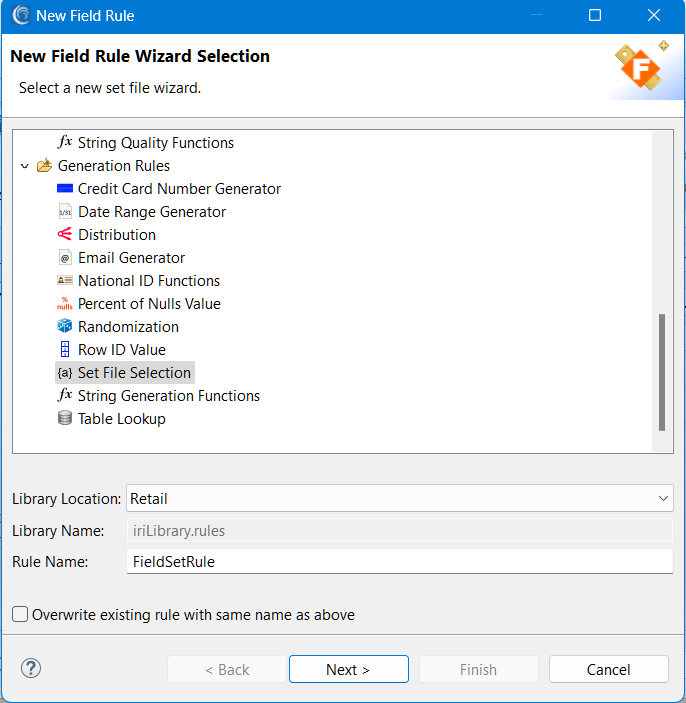 Synthesizing Realistic Data in RowGen with Set Files - IRI Synthesizing Realistic Data in RowGen with Set Files - IRI