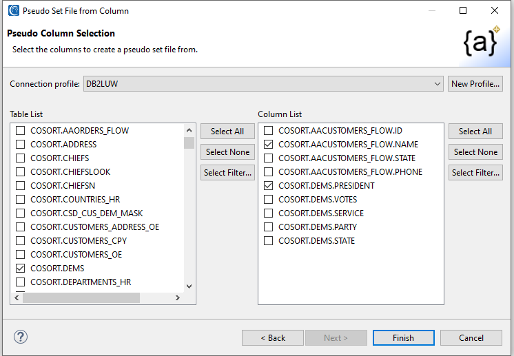 PseudoColumnSel - IRI