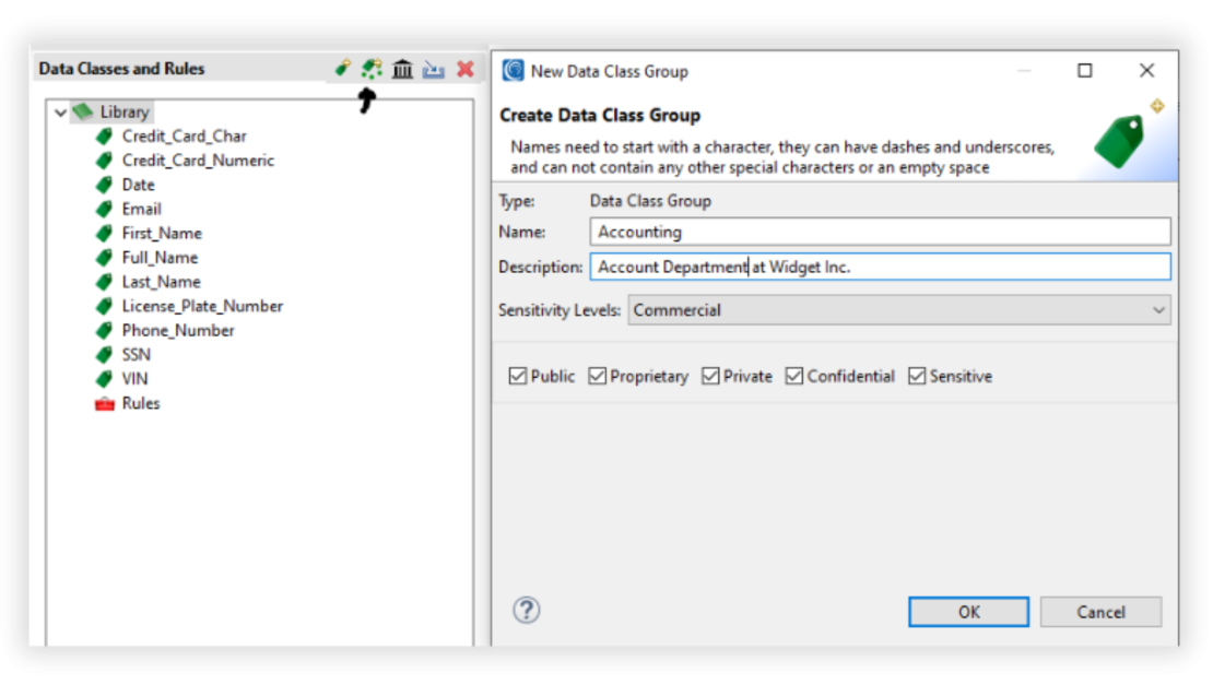 Data Class & Rule Library in IRI Workbench - IRI