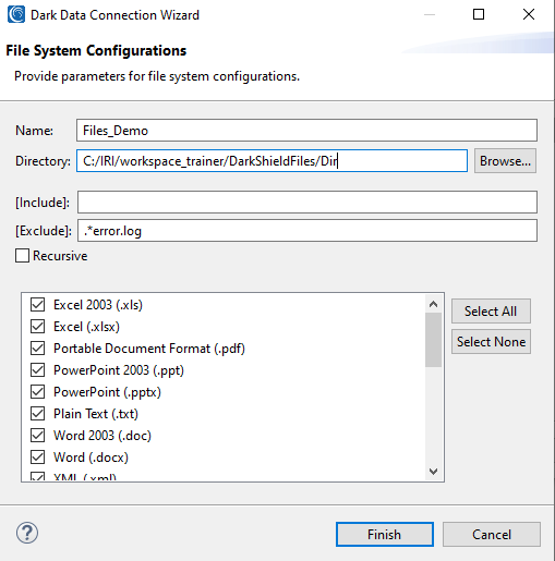 Find & Mask File PII in the DarkShield GUI - IRI