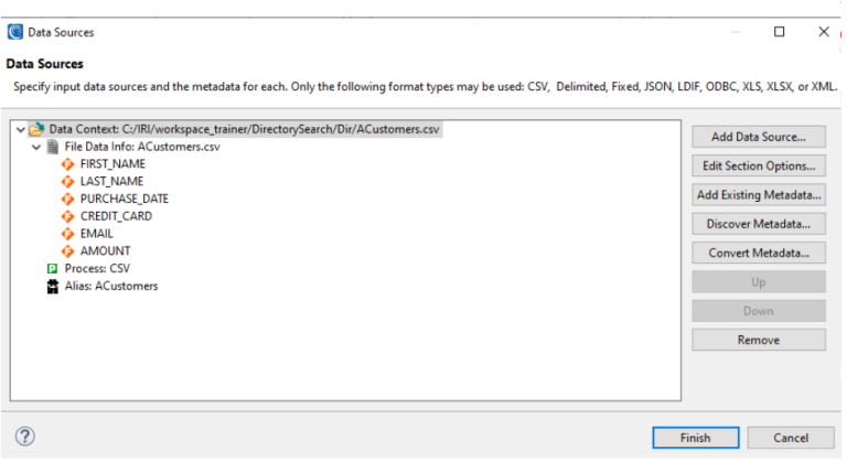 IRI Data Class Map - IRI