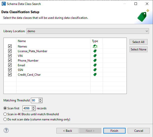 Schema Data Class Search - IRI