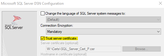 SQL Server SSL Connection - IRI