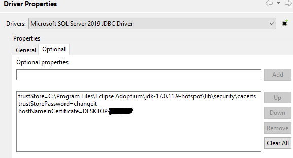 SQL Server SSL Connection - IRI