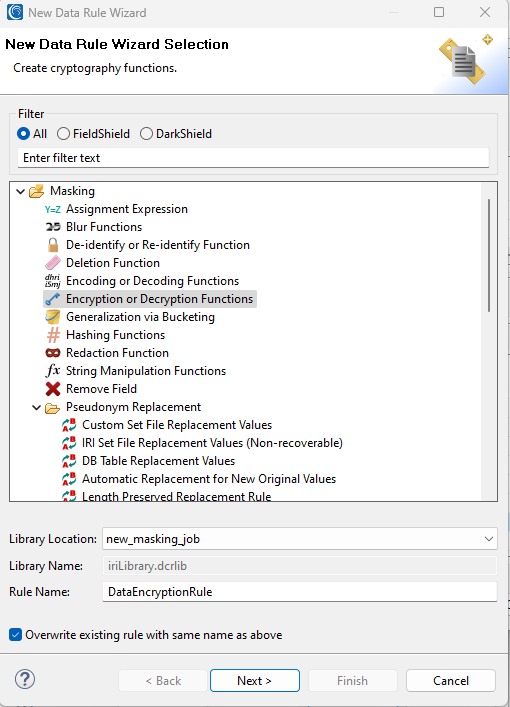 The Basic FieldShield Masking Job Wizard - IRI