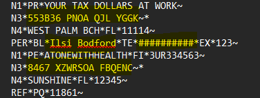 Masking PHI in X12 EDI Files with DarkShield - IRI